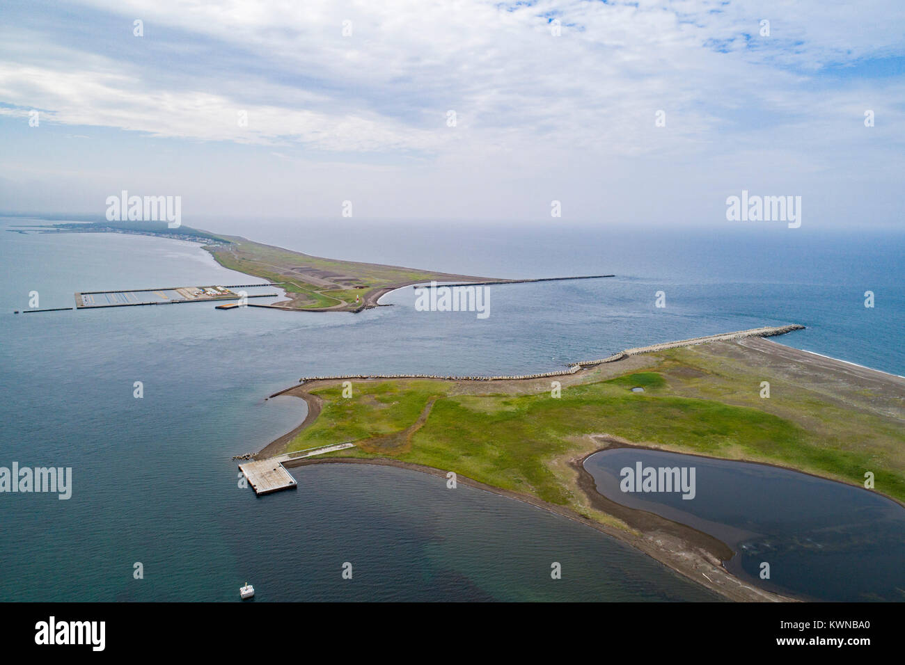 Lake Saroma, Yubetsu Town, Monbetsu District, Hokkaido Japan Stock ...