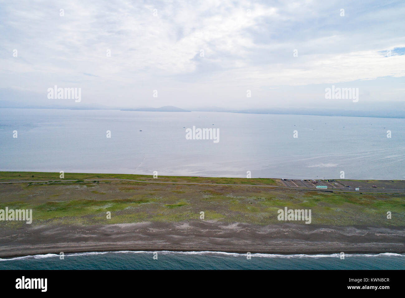Lake Saroma, Yubetsu Town, Monbetsu District, Hokkaido Japan Stock ...