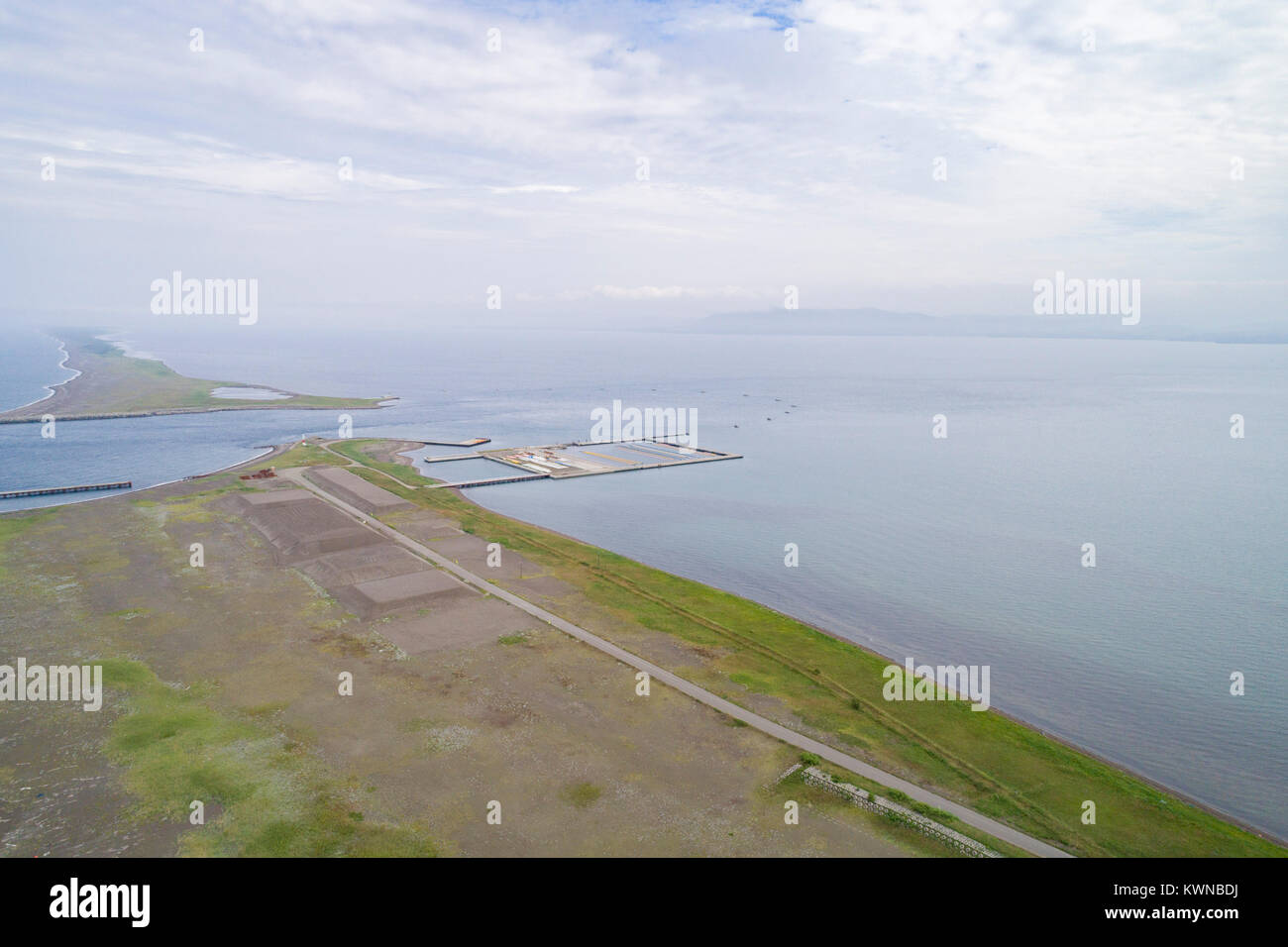Lake Saroma, Yubetsu Town, Monbetsu District, Hokkaido Japan Stock ...