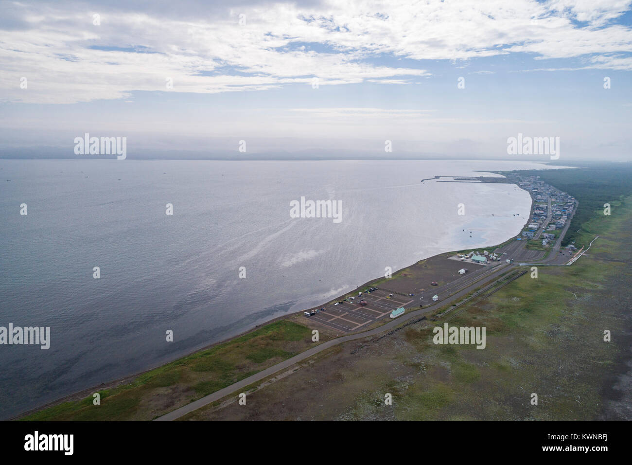Lake Saroma, Yubetsu Town, Monbetsu District, Hokkaido Japan Stock ...