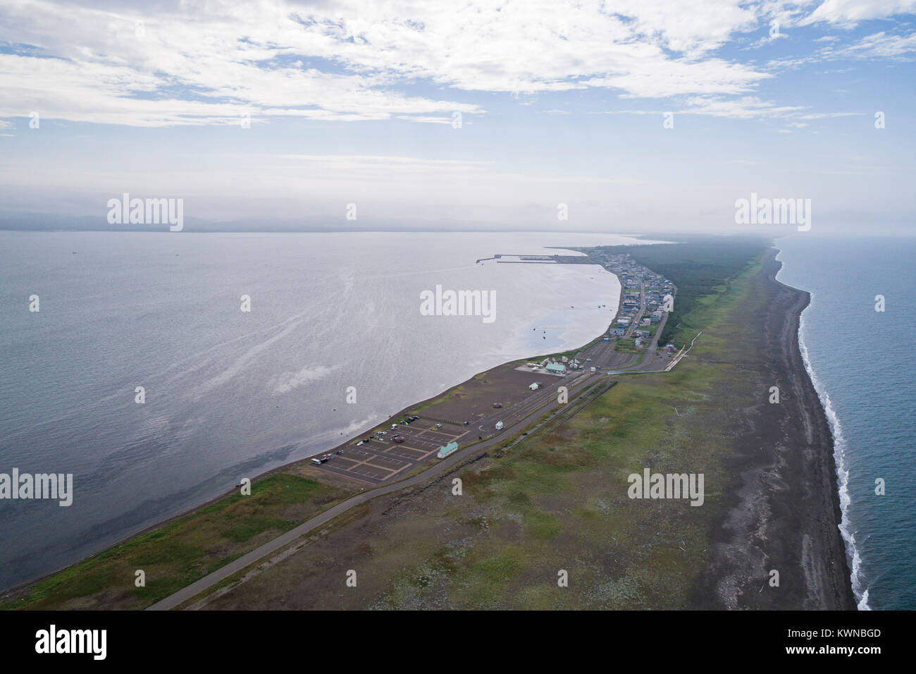 Lake Saroma, Yubetsu Town, Monbetsu District, Hokkaido Japan Stock ...