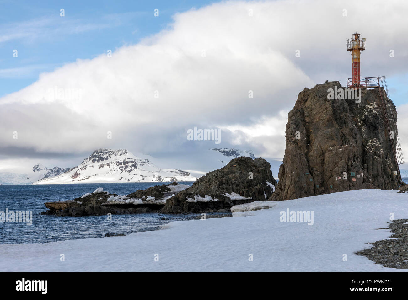 Lighthouse; Arctowski; Polish Research Station; King George Island ...