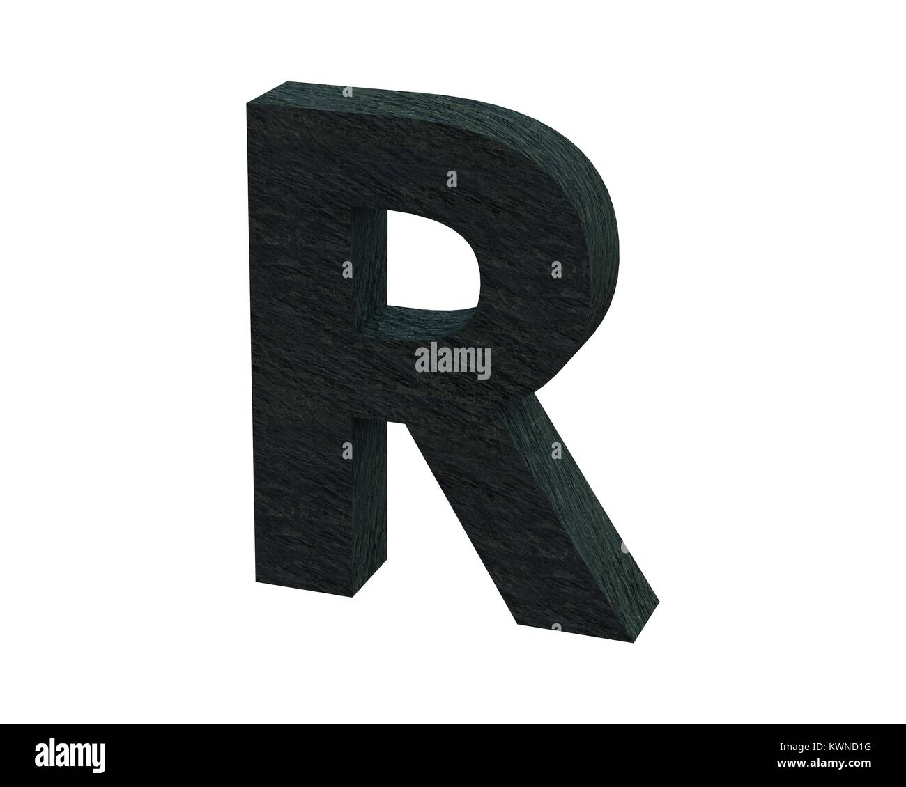 3d r letter stone hi-res stock photography and images - Alamy