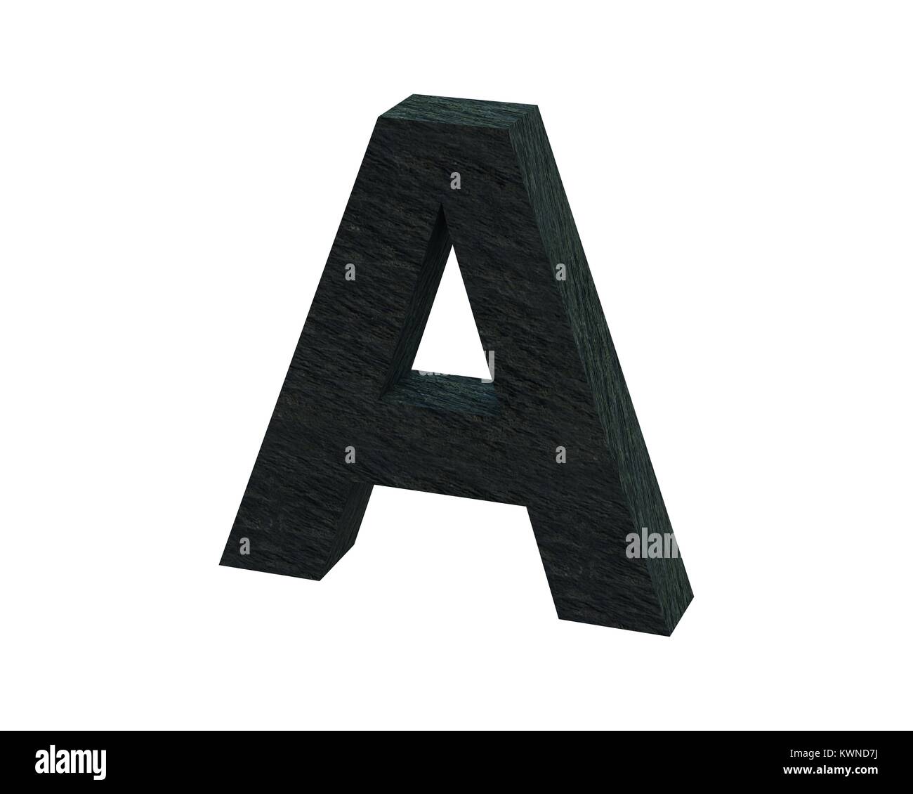 Font Stone state capital A 3D Stock Photo - Alamy