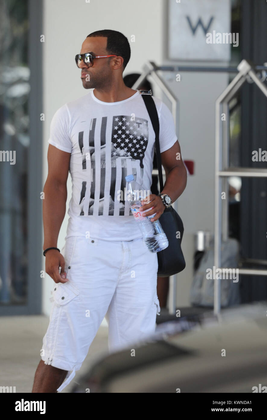 MIAMI BEACH , FL - JULY 12: British singer Craig David is seen leaving ...