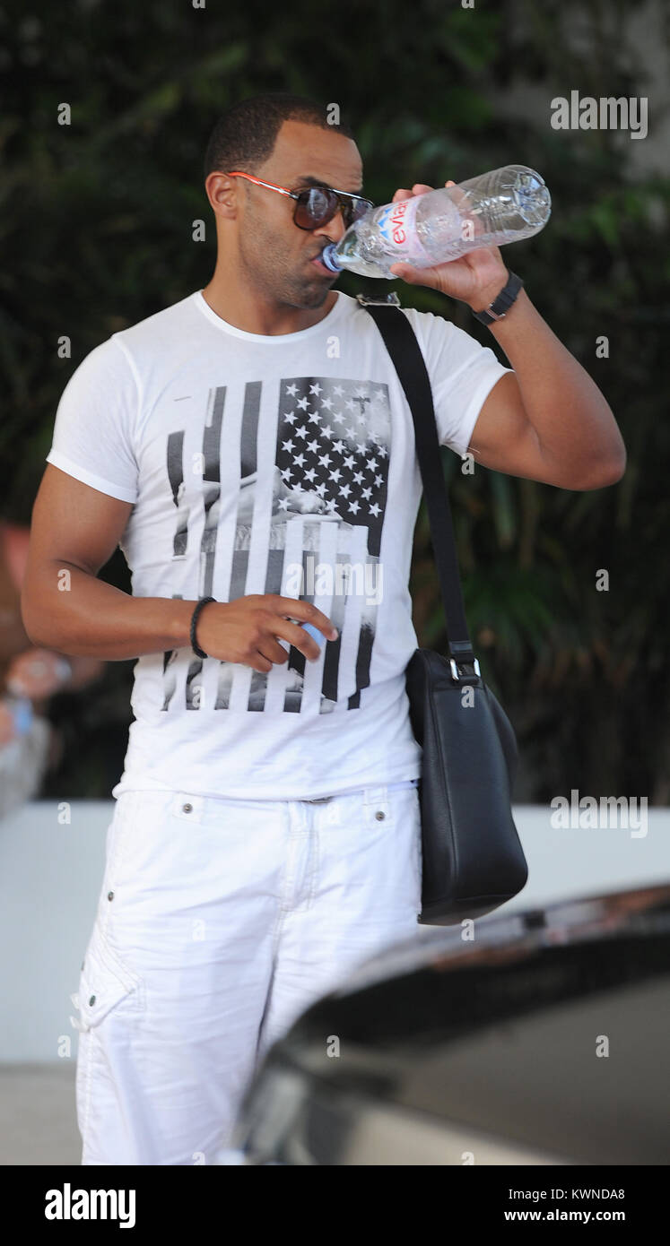 MIAMI BEACH , FL - JULY 12: British singer Craig David is seen leaving ...