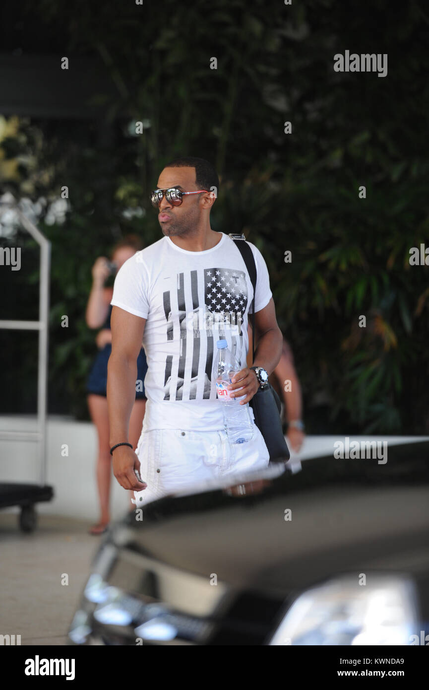 MIAMI BEACH , FL - JULY 12: British singer Craig David is seen leaving ...