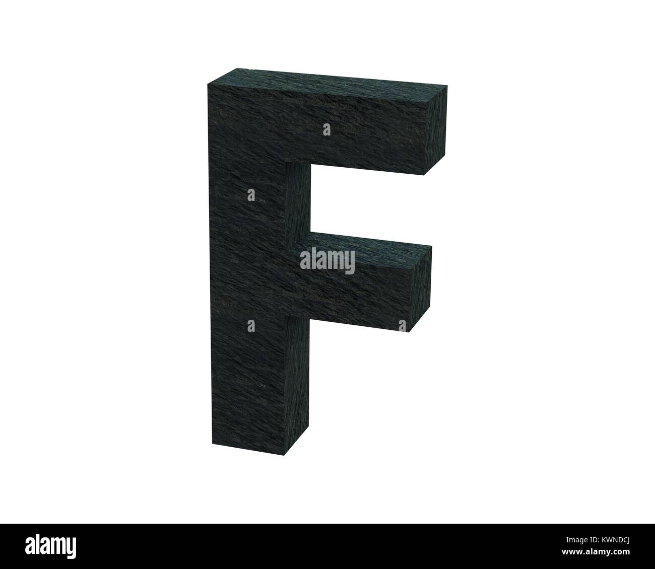 Font Stone state capital F 3D Stock Photo - Alamy