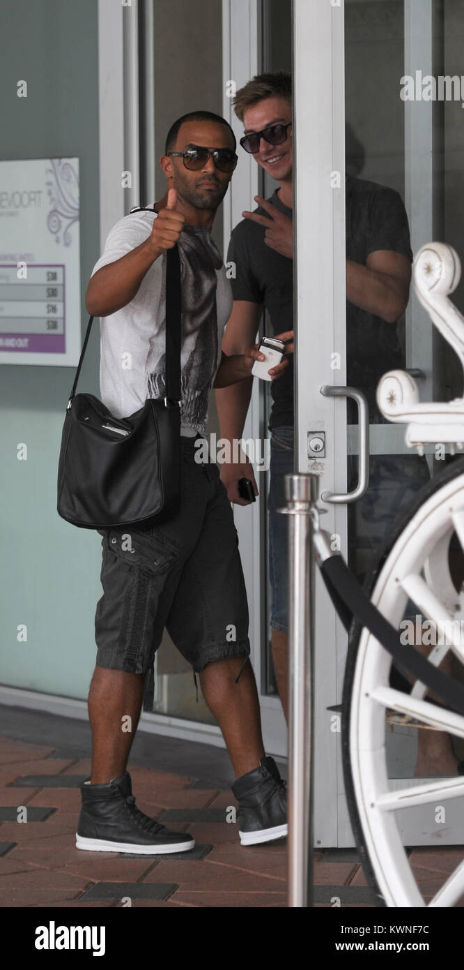 MIAMI BEACH, FL - JULY 15: (EXCLUSIVE COVERAGE) Craig David out and ...