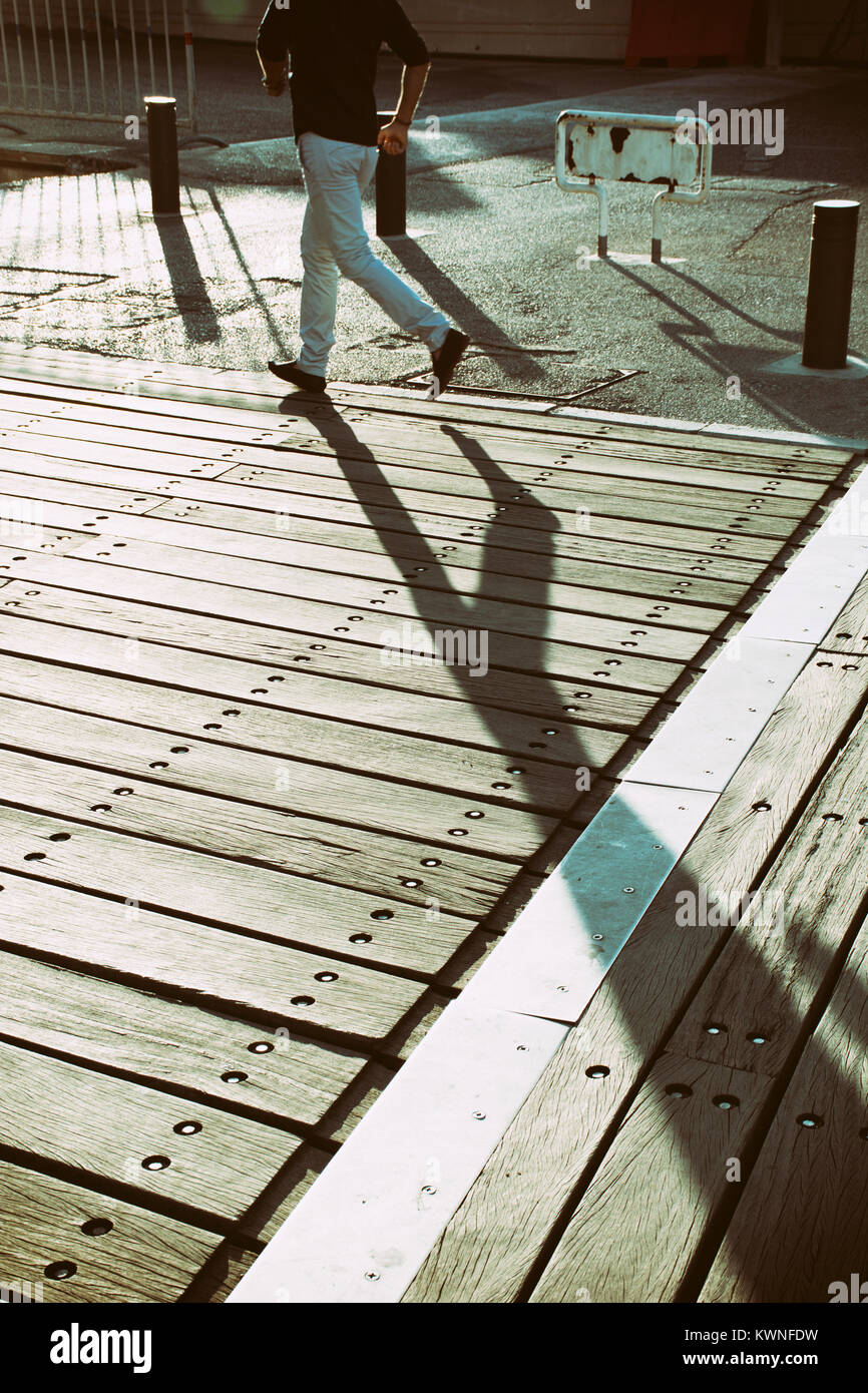 Man running away danger hi-res stock photography and images - Alamy