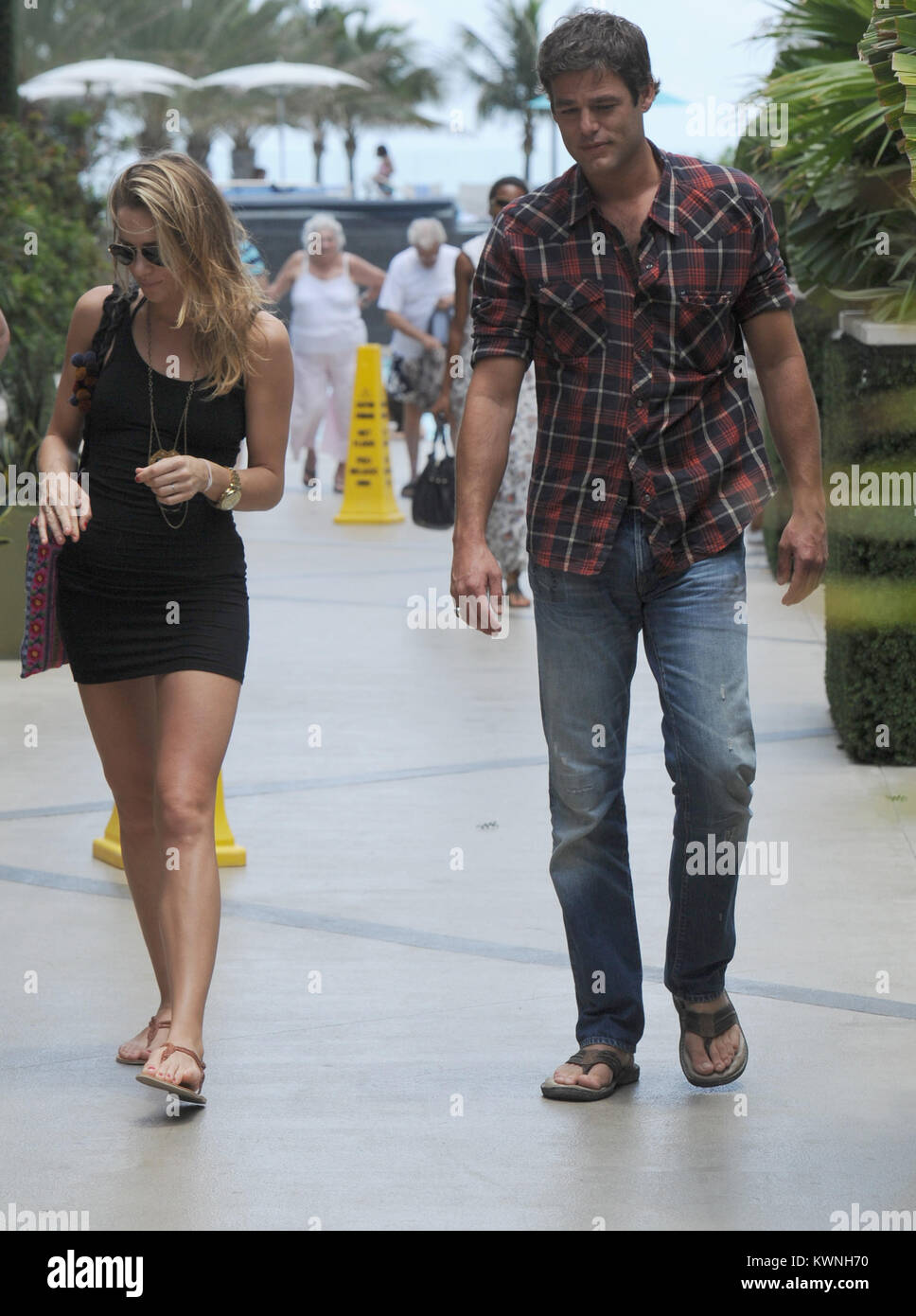 MIAMI BEACH, FL - MAY 1: (EXCLUSIVE COVERAGE) "One Tree Hill" actress Shantel VanSanten, along ...