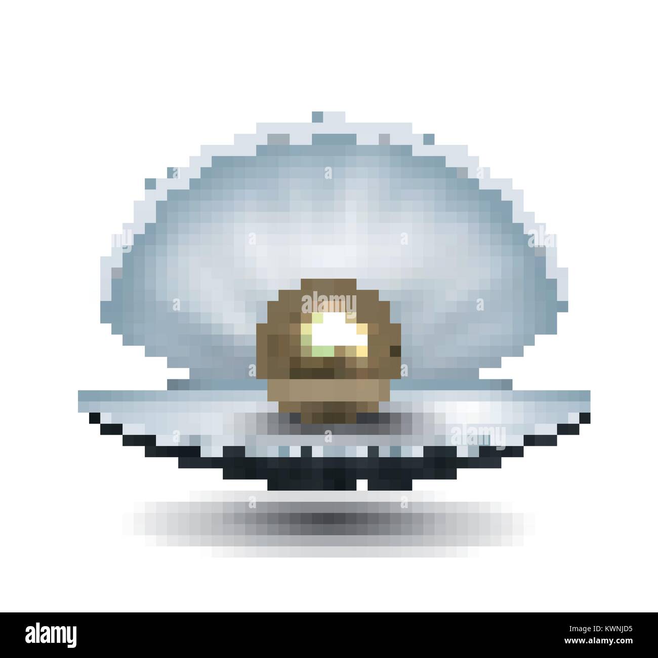 Sea shell open Stock Vector Images - Alamy