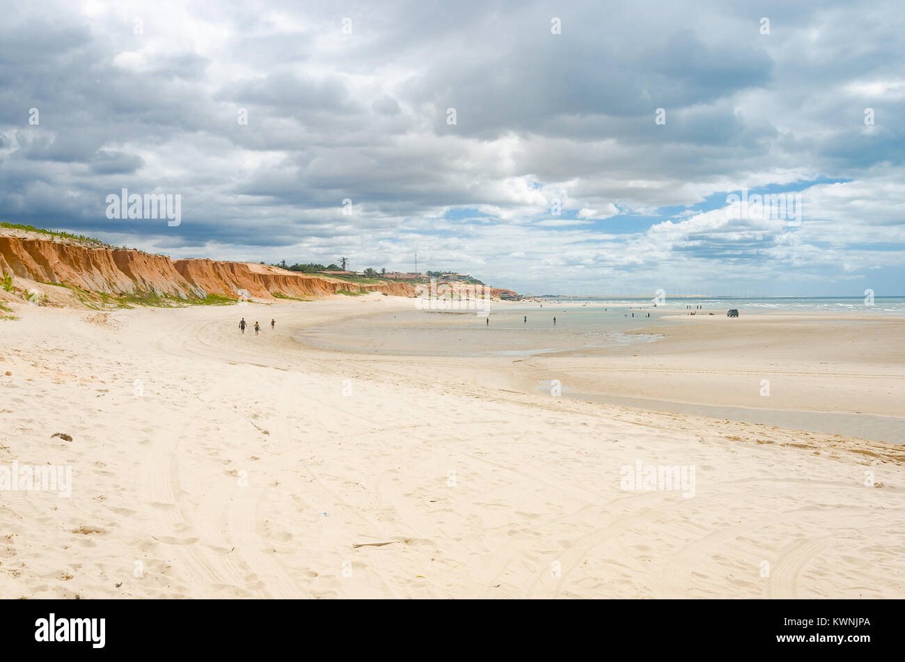 Cliffs at the Canoa quebrada beach at the Ceara state in Brazil Stock ...