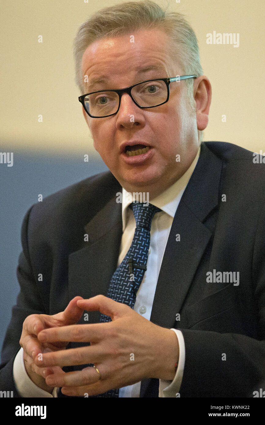 Environment Secretary Michael Gove speaks at the Oxford Real Farming ...