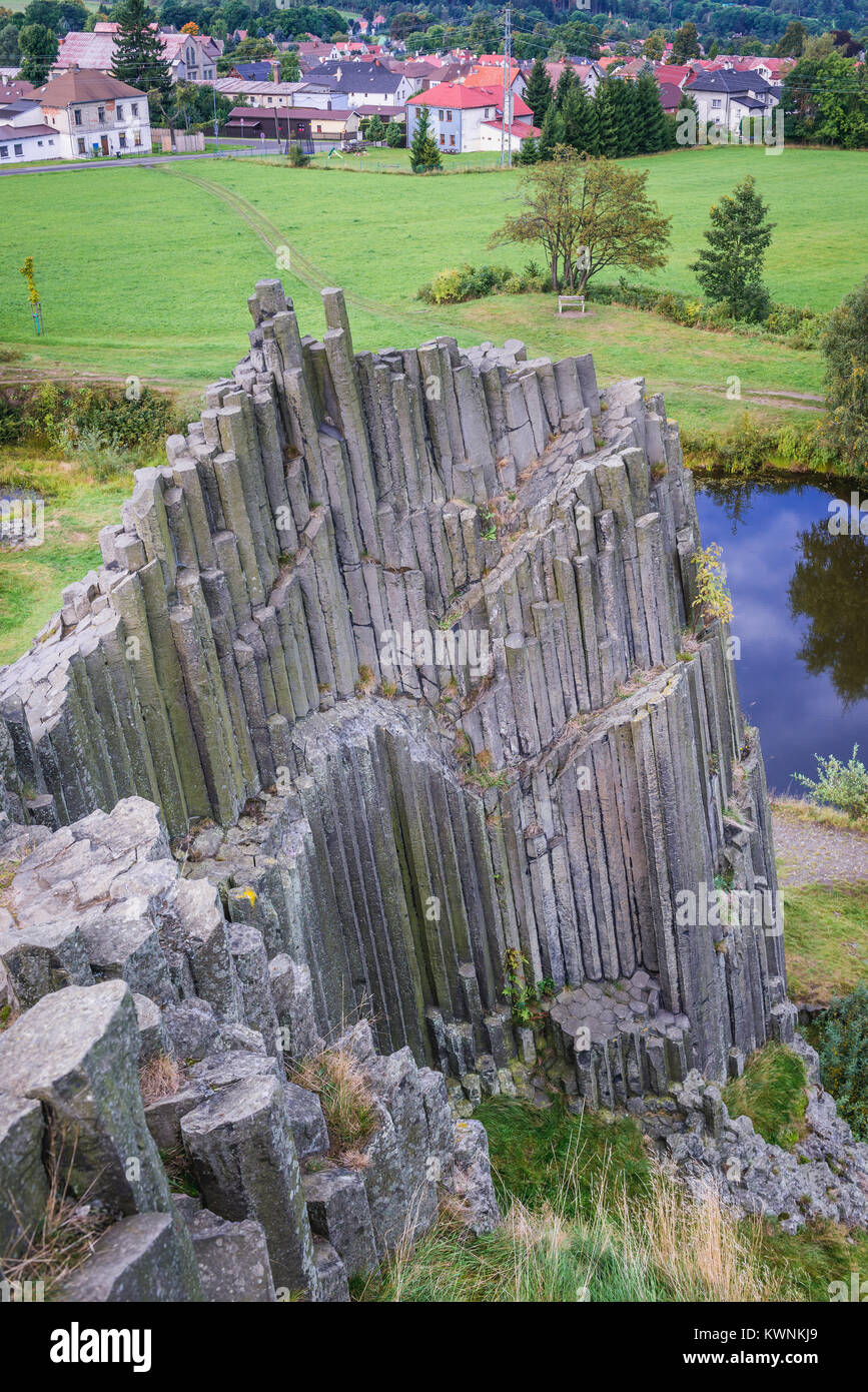 Famous columnar jointed basalt rock formation called Panska Skala (The ...