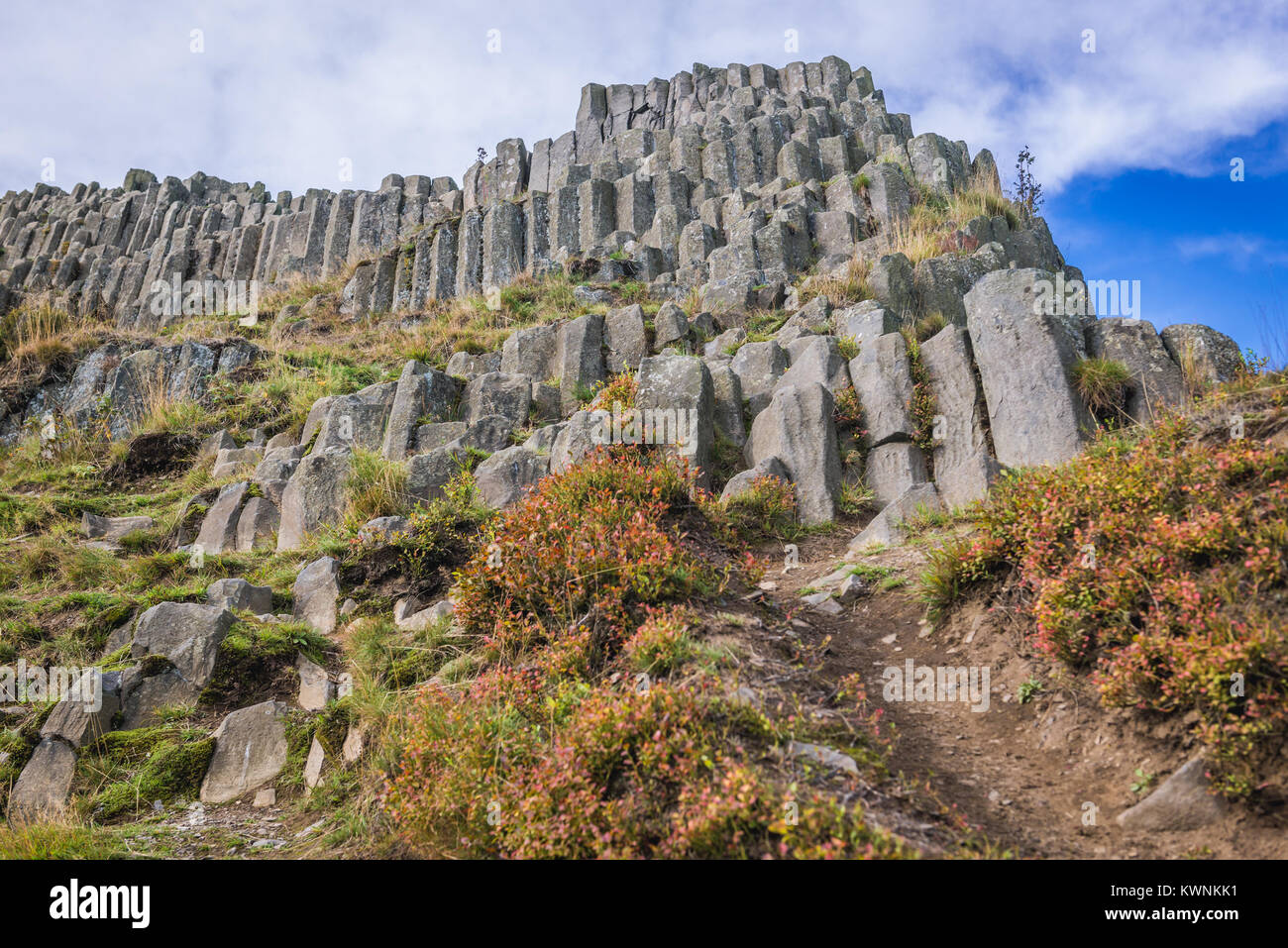 Famous columnar jointed basalt rock formation called Panska Skala (The ...