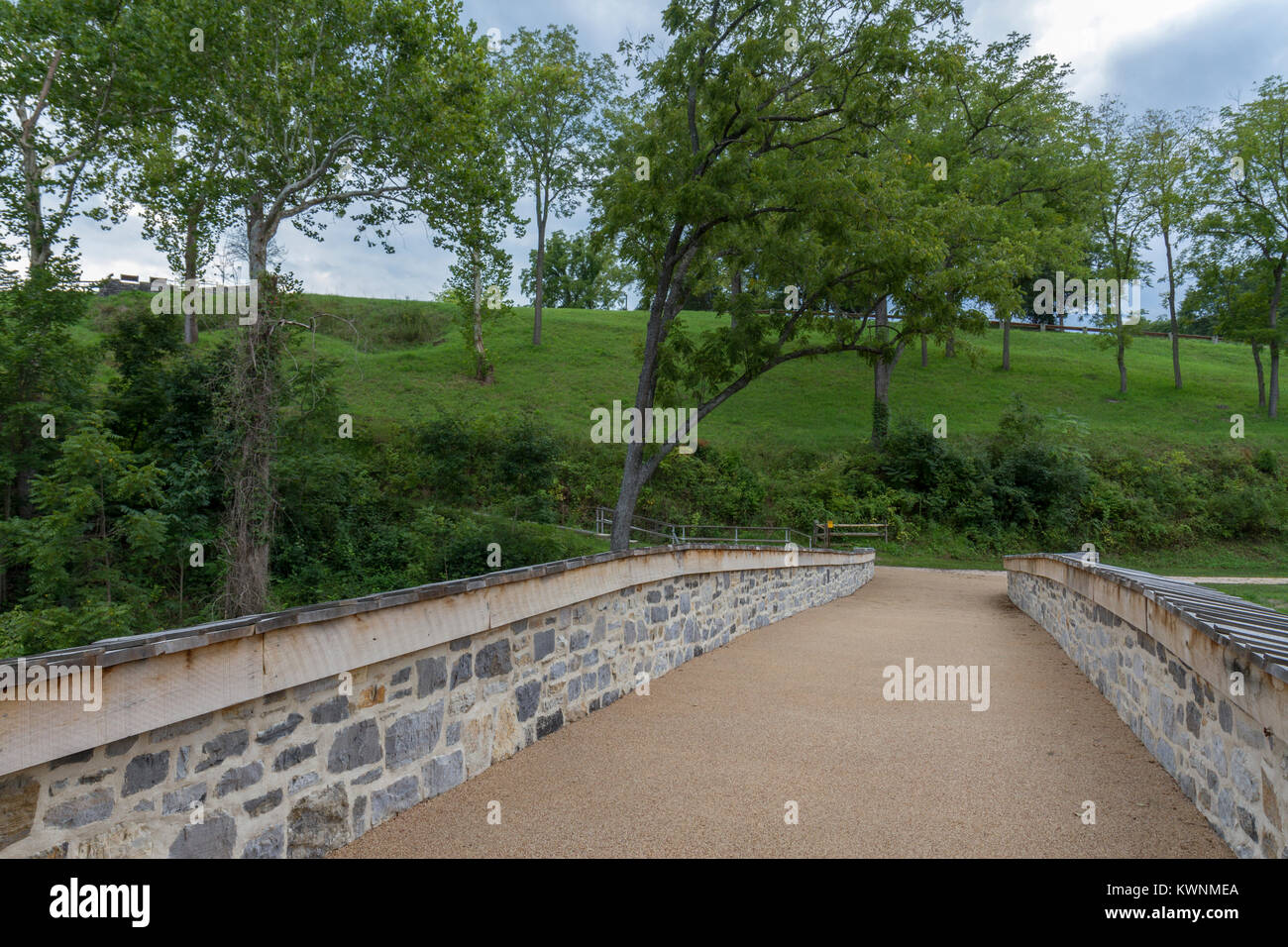 Burnside Bridge viewed from the east bank of Antietam Creek (Union side ...