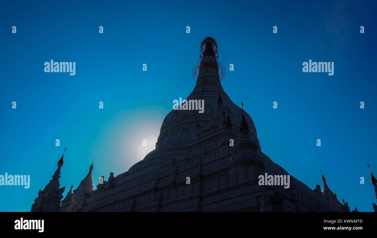 Temples and white pagodas in Mandalay, Pahtodawgyi temple pagoda of ...
