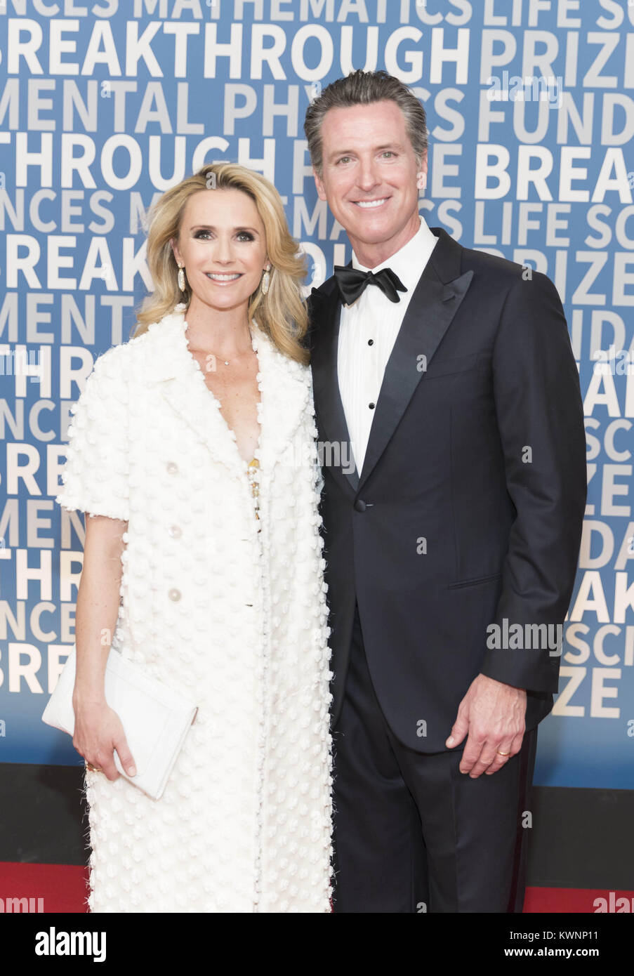 Gavin newsom and jennifer siebel newsom hi-res stock photography and ...