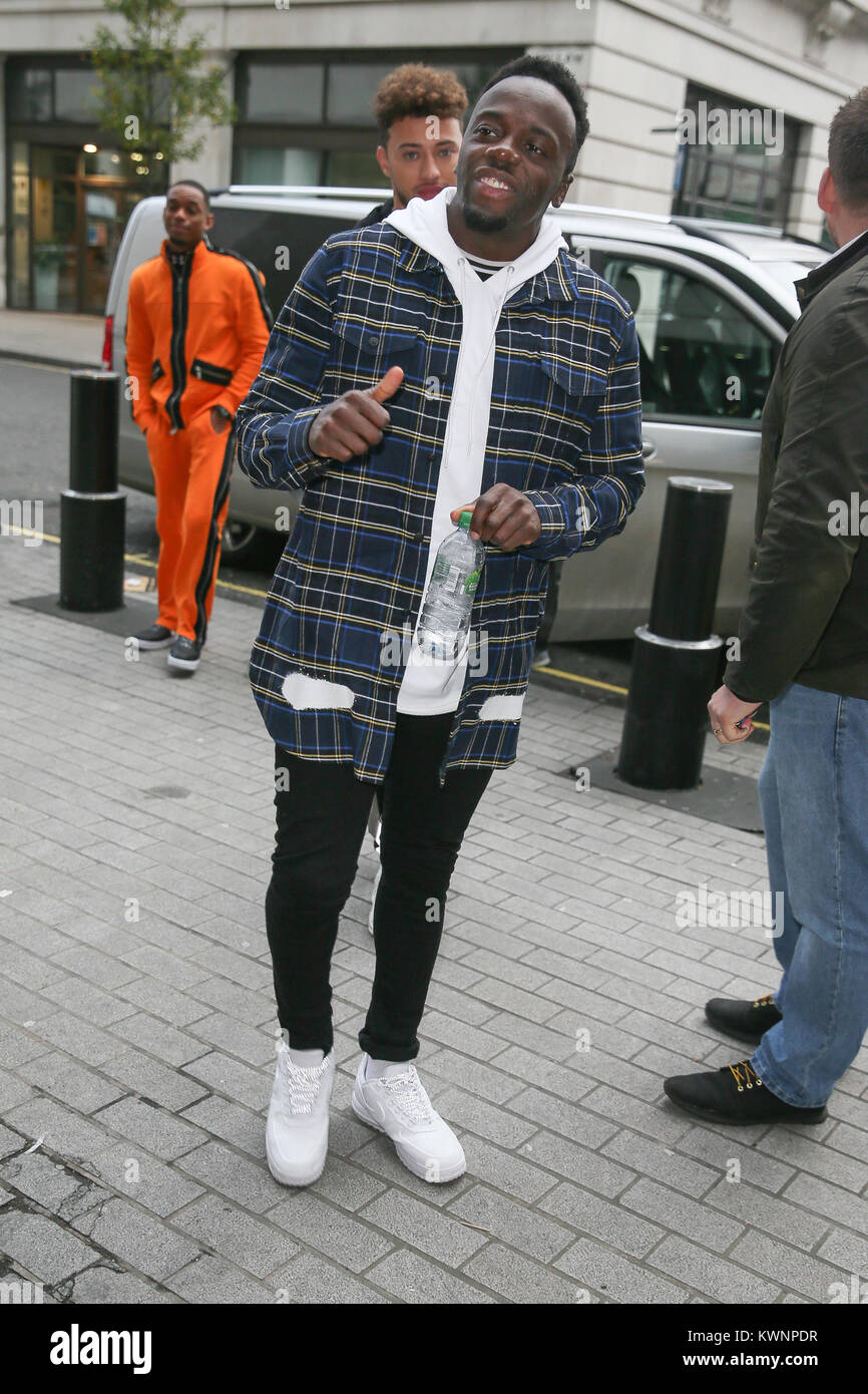 X Factor 2017 Winner Rak-Su arriving at BBC Radio One studios to ...