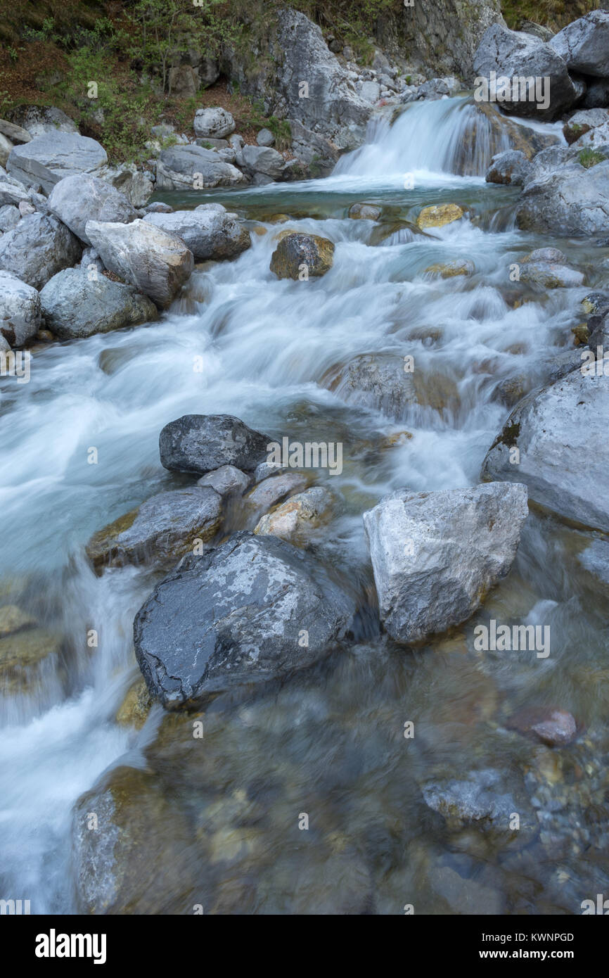View of a river running over rocks Stock Photo - Alamy