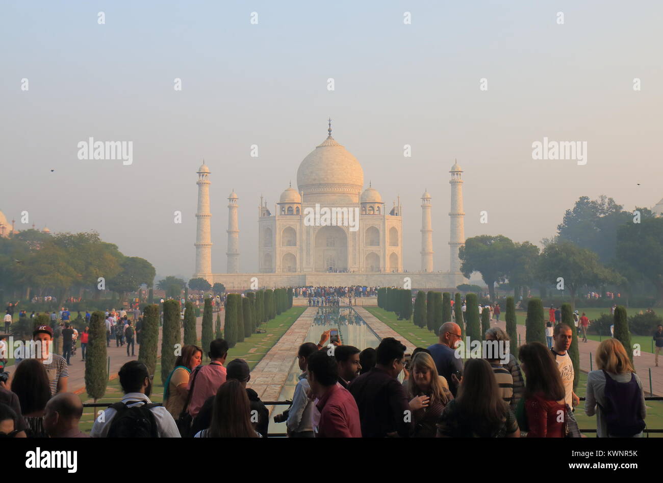 People visit Taj Mahal in Agra India Stock Photo - Alamy