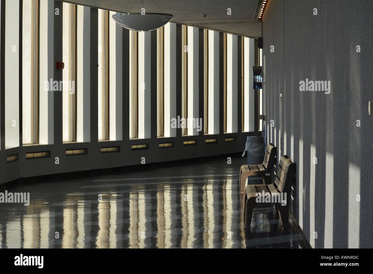 Interior of the Corning Tower 42nd floor Observation Deck at the ...