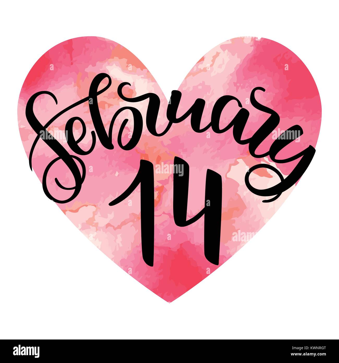 Handlettering watercolor Stock Vector Images - Alamy