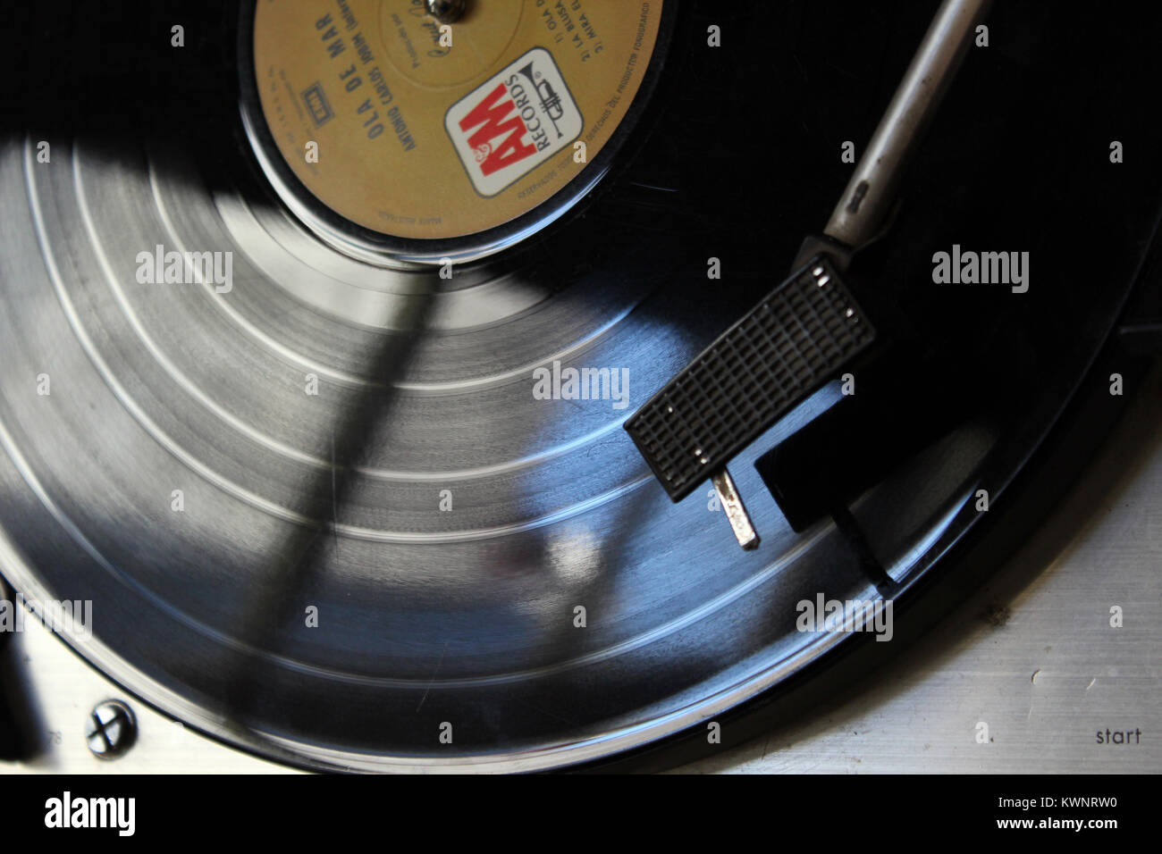 Record On Turntable High Resolution Stock Photography and Images - Alamy