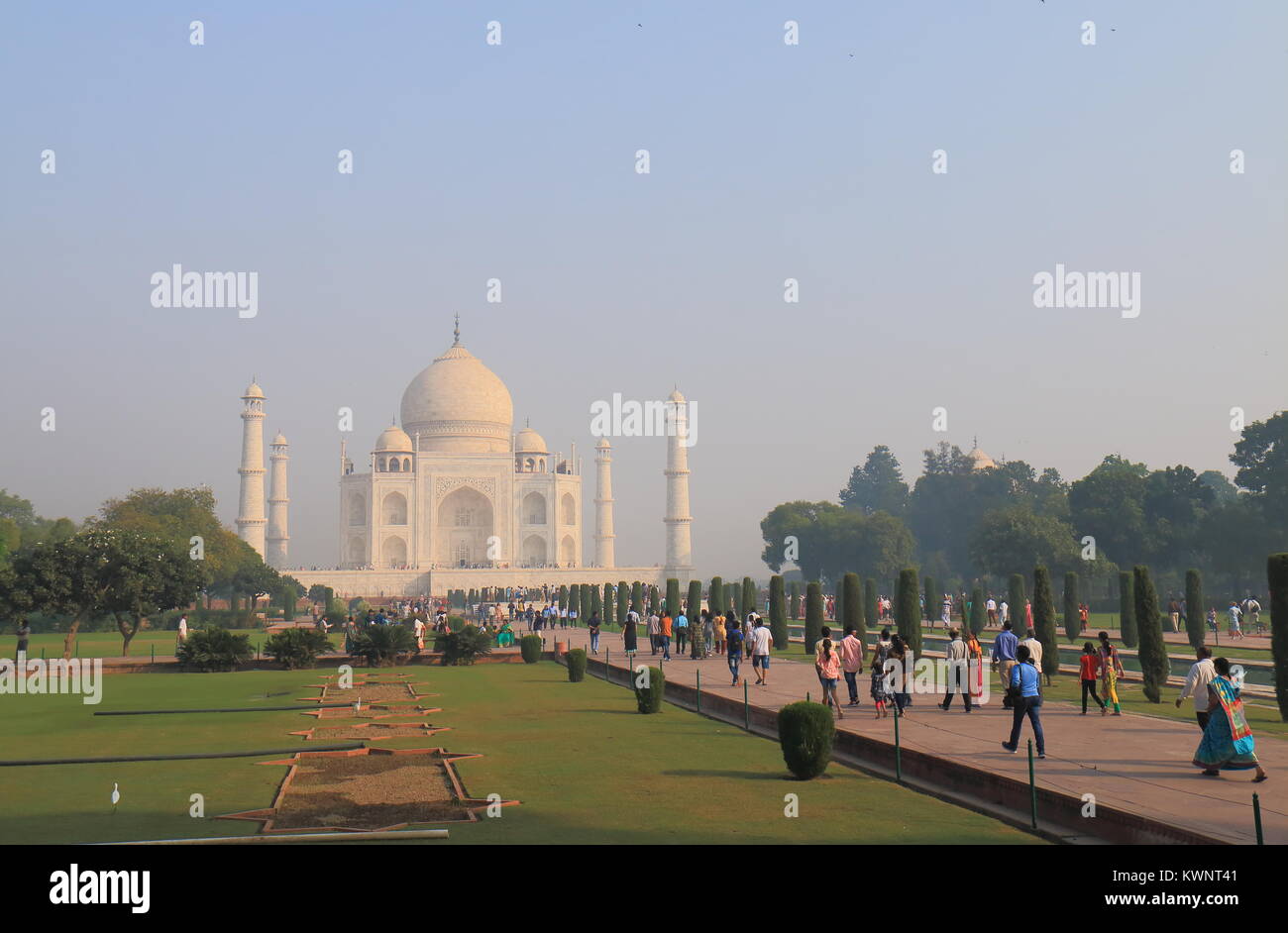 People visit Taj Mahal in Agra India Stock Photo - Alamy
