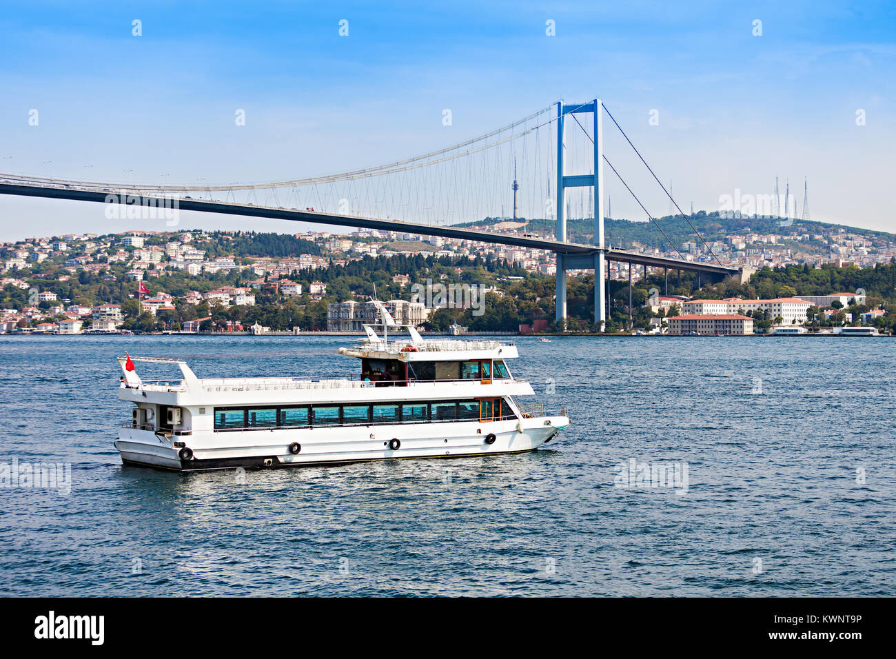 The Bosphorus Bridge is one of two suspension bridges spanning the ...