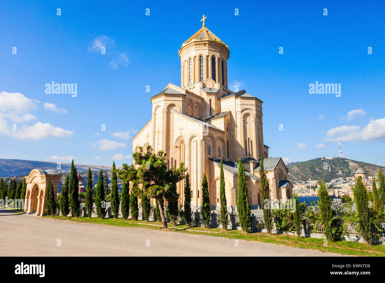 The Holy Trinity Cathedral of Tbilisi, commonly known as Tsminda Sameba ...