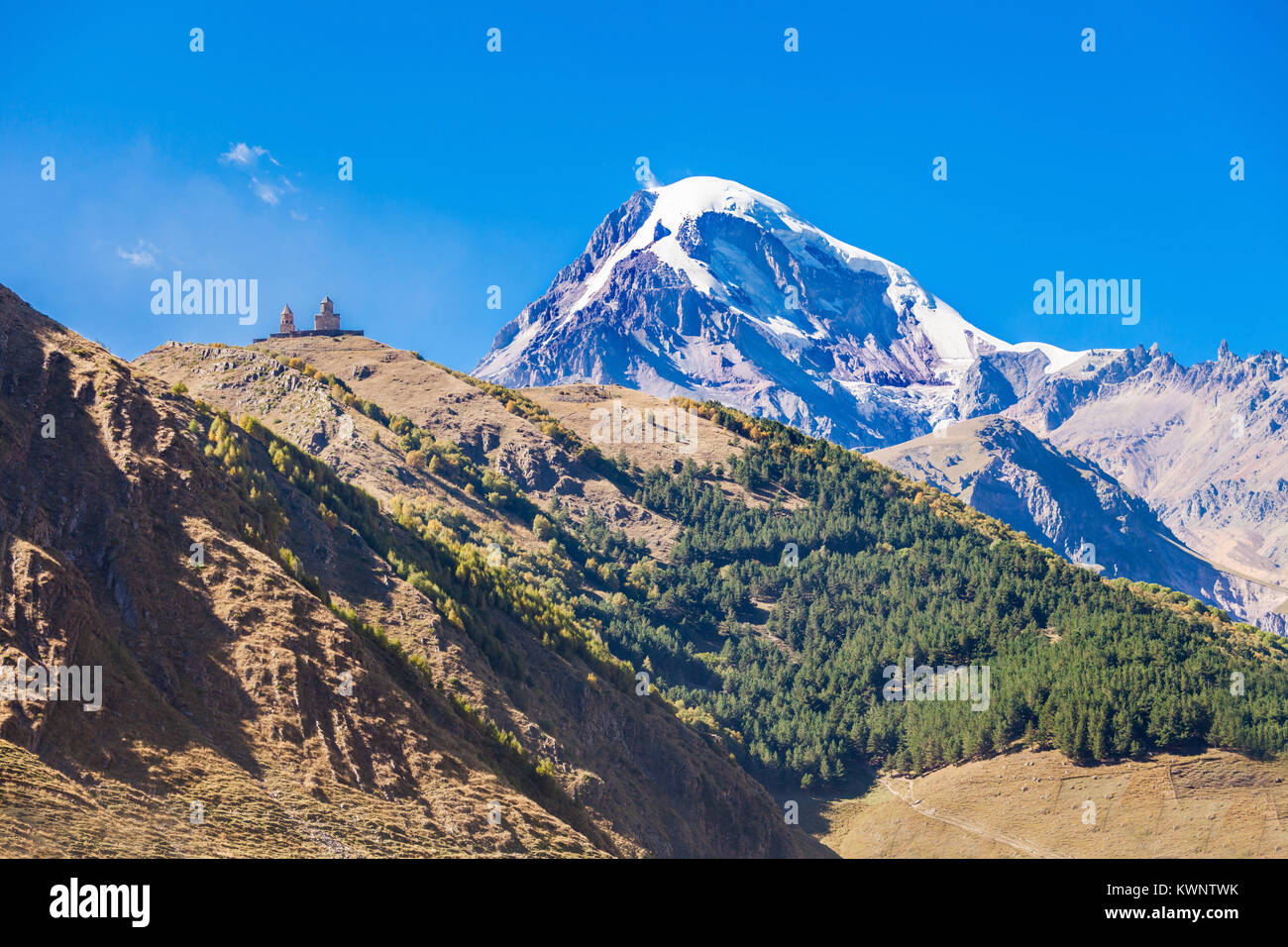 Stepantsminda a mountain in hi-res stock photography and images - Alamy