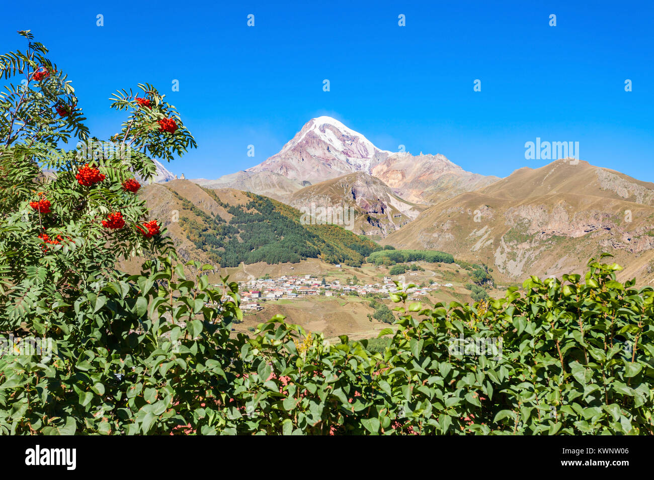 Stepantsminda a mountain in hi-res stock photography and images - Alamy