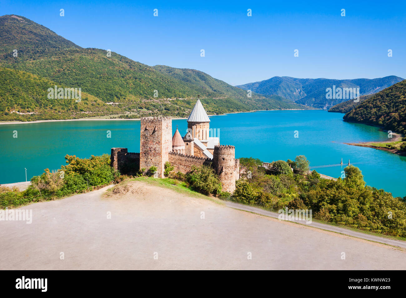 Ananuri is a castle complex on the Aragvi River in Georgia. Ananuri ...
