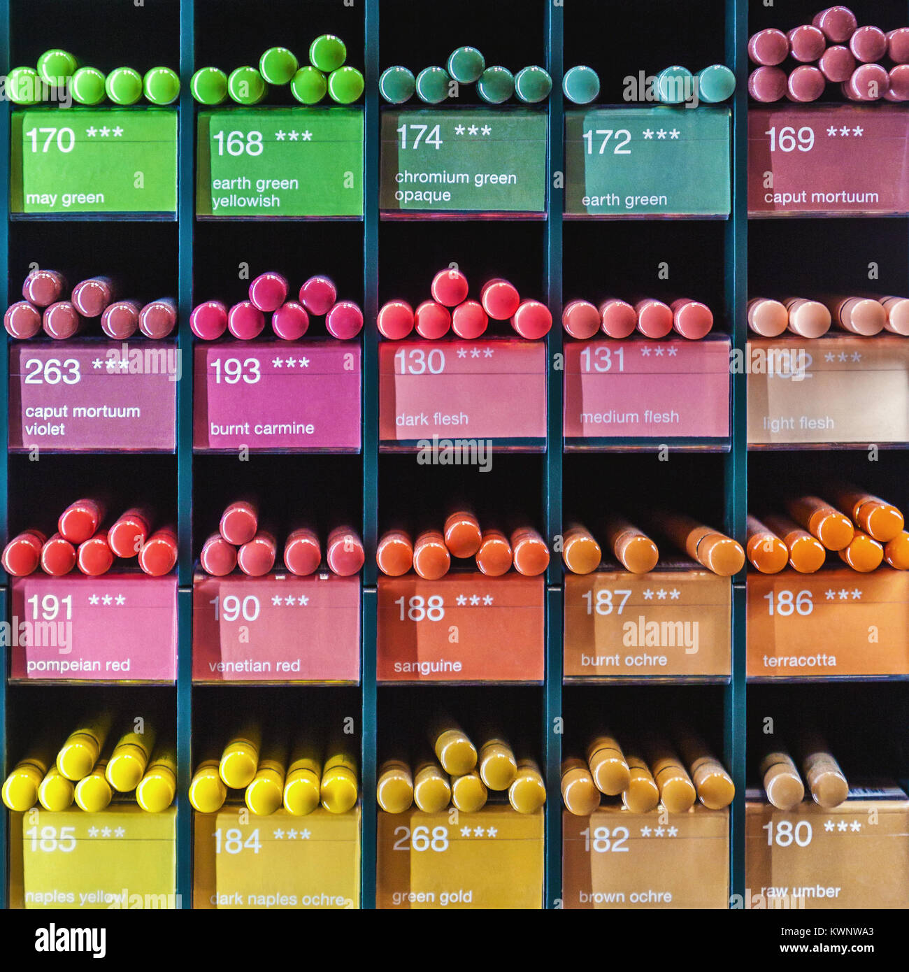 Colorful pencils with color name and number for sale at drawing ...