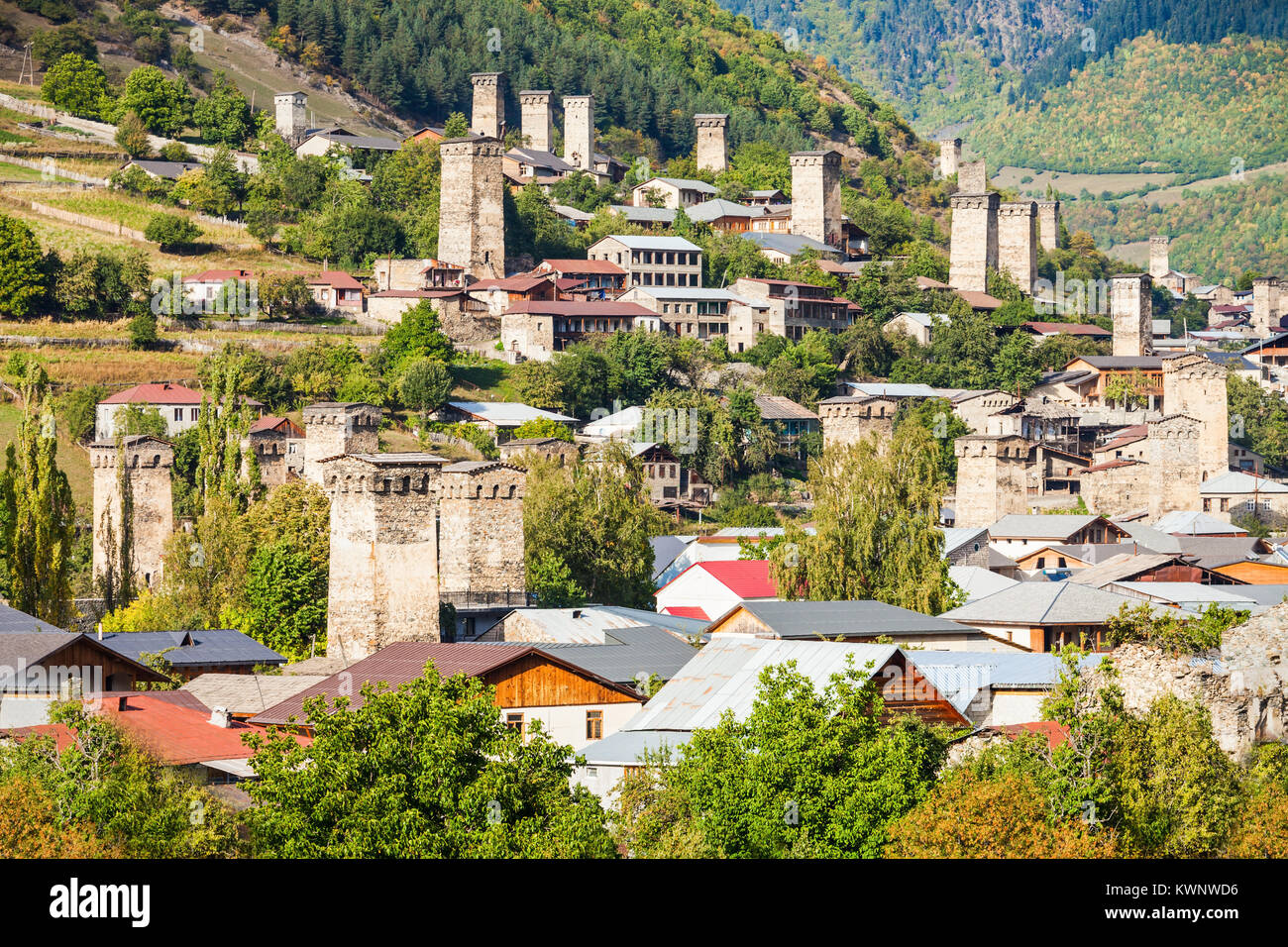 Europe's highest inhabited settlement, Ushguli, 100 years apart. : r ...
