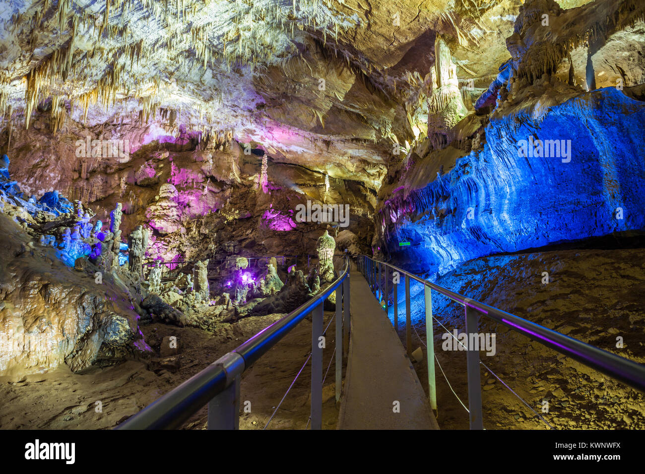 Prometheus Cave at Tskaltubo, the Imereti region of Georgia Stock Photo ...