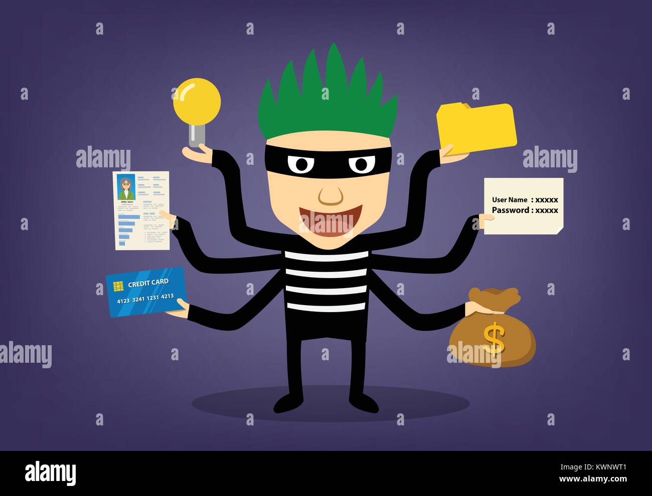 Hacker vector vectors hi-res stock photography and images - Alamy