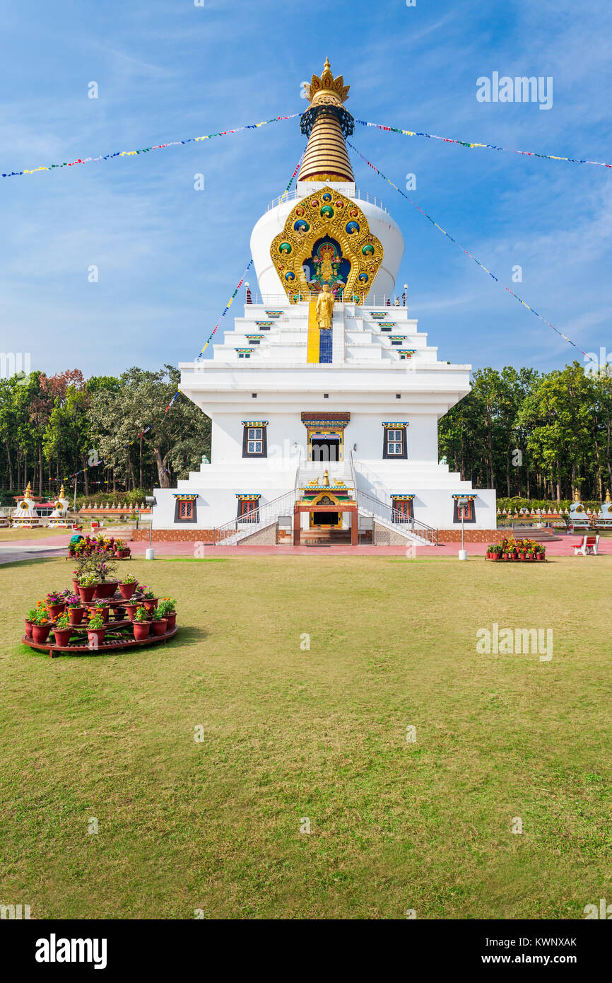 The Great stupa in Mindrolling Monastery in Dehradun, India is 185 feet ...