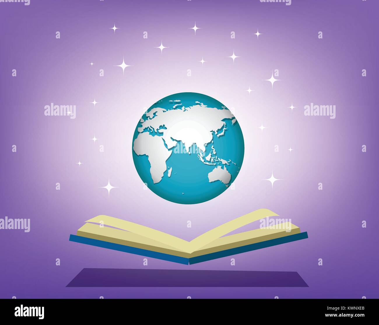 Open book, open world, vector design Stock Vector Image & Art - Alamy