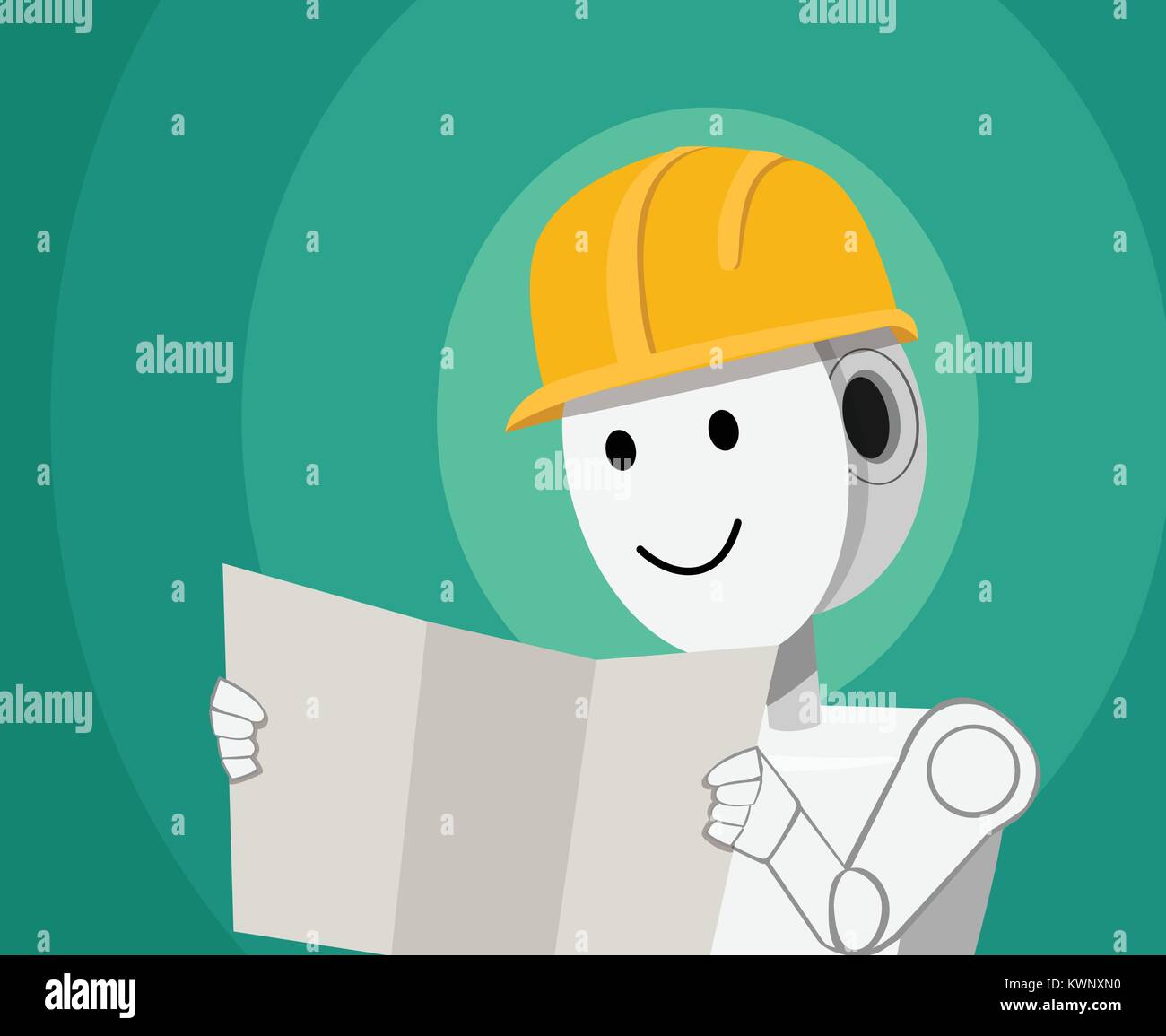 Cartoon humanoid robot in hi-res stock photography and images - Alamy