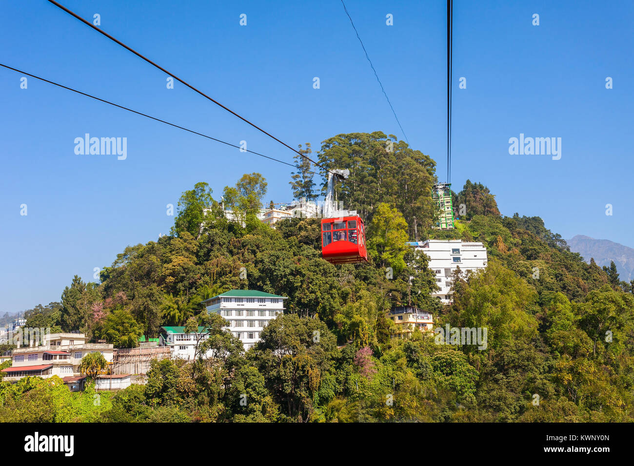 Gangtok Ropeway in Gangtok city in the Indian state of Sikkim, India ...