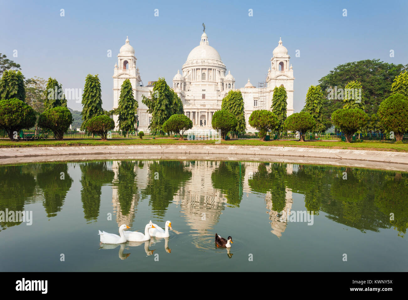 The Victoria Memorial is a large marble building in Kolkata, West ...