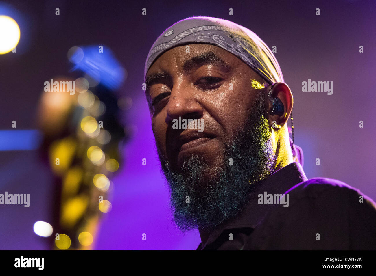 ZAGREB, CROATIA - DECEMBER 01, 2017: Gogol Bordello American Gypsy punk ...