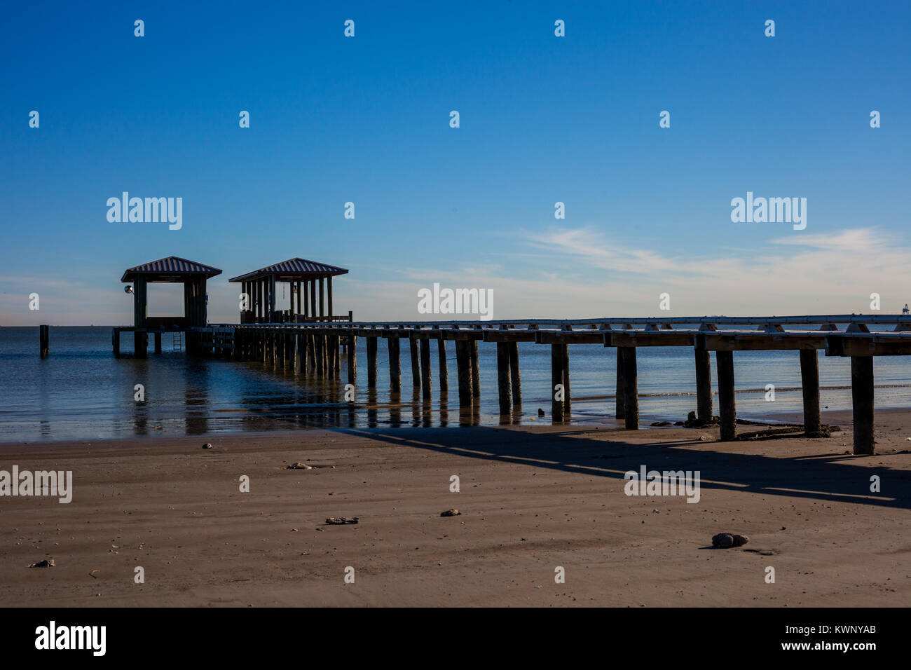 Ocean beach pier Stock Photo - Alamy