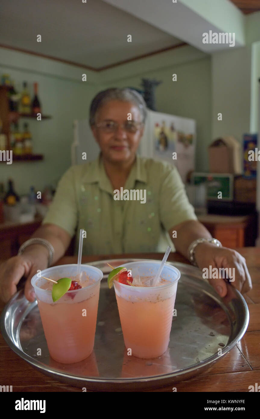 Welcome punch drink, Carriacou, Grenada, Grenadine Islands, Caribbean ...