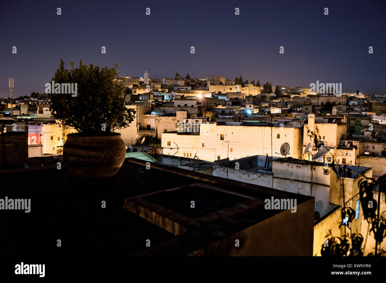 Fez at night, Morocco, North Africa Stock Photo - Alamy