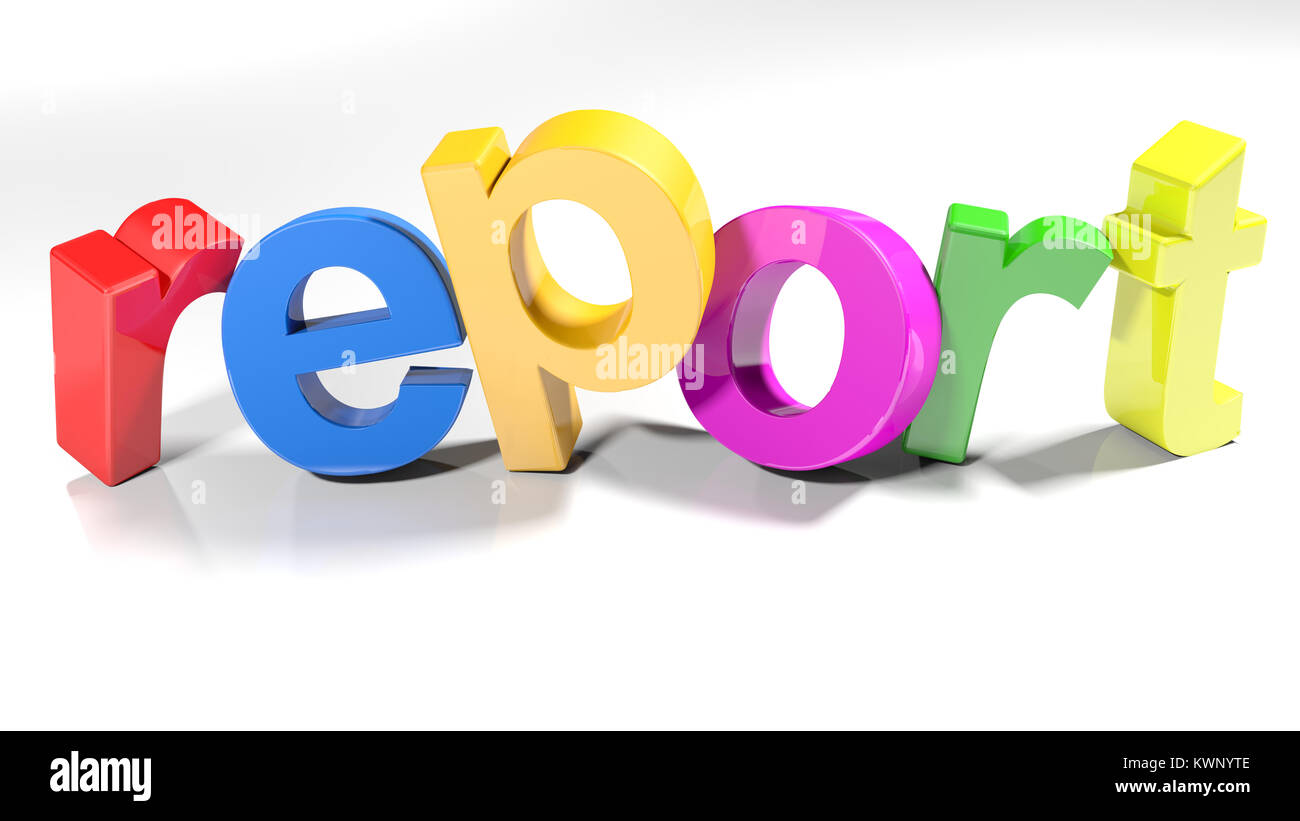 Colorful report write - 3D rendering Stock Photo - Alamy Colorful report write - 3D rendering Stock Photo - Alamy