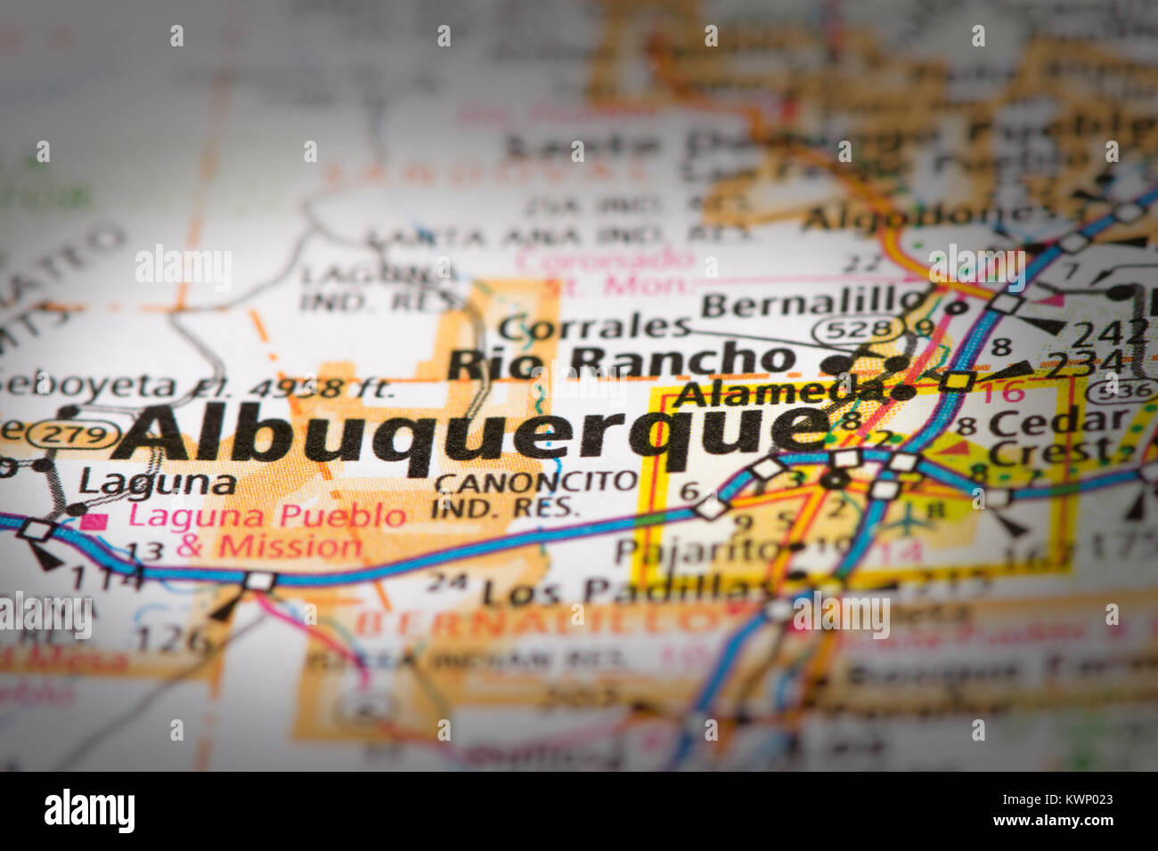 Albuquerque Map High Resolution Stock Photography and Images - Alamy